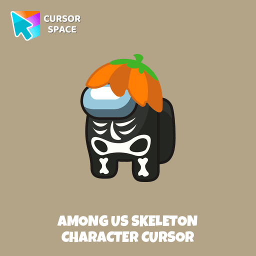 Custom Cursor Among Us Skeleton Character - Cursor Pack | Cursor Space